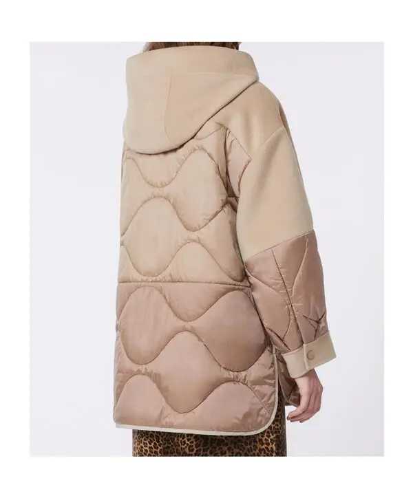 Max Mara Padded Coat In Double-sided Wool And Nylon