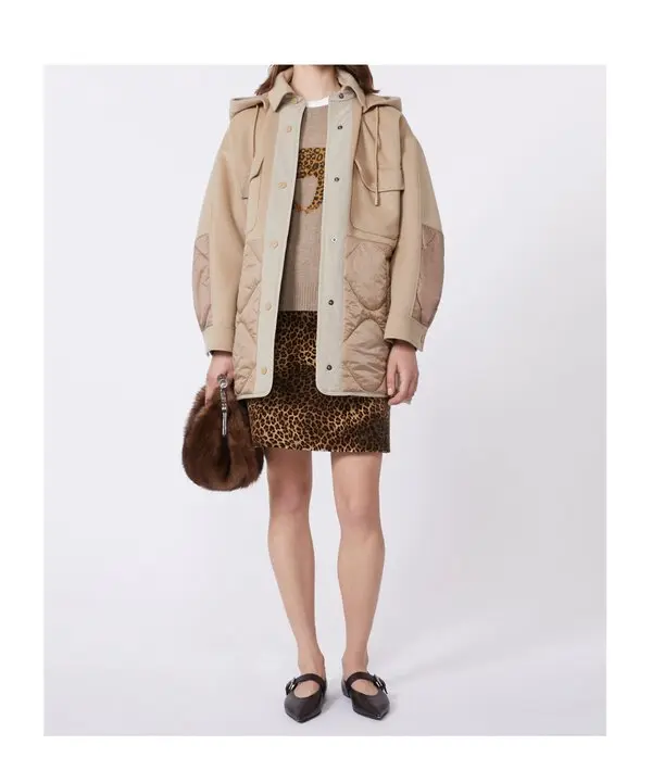 Max Mara Padded Coat In Double-sided Wool And Nylon
