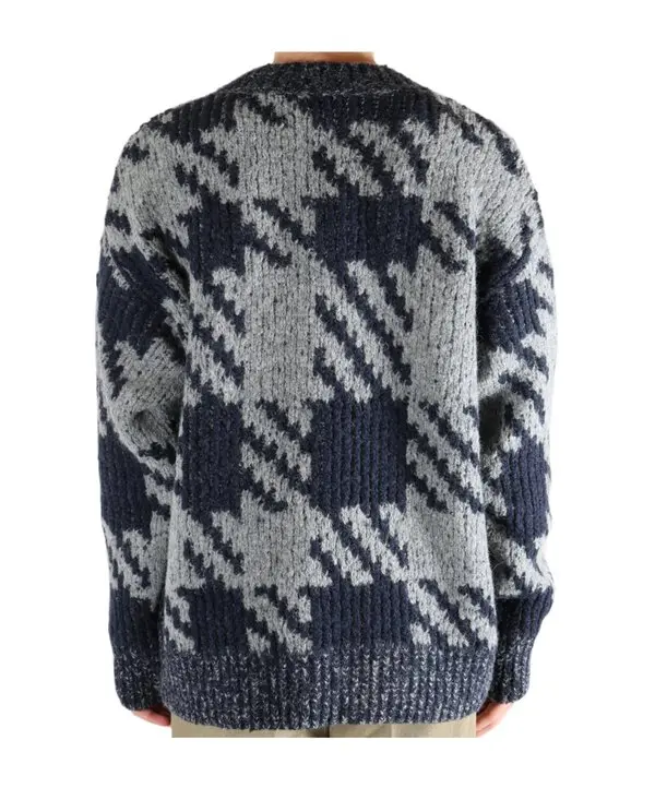 Dries Van Noten V-neck Knitted Jumper - Navy