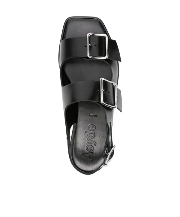 AeydĒ Thekla Leather Sandals - Black