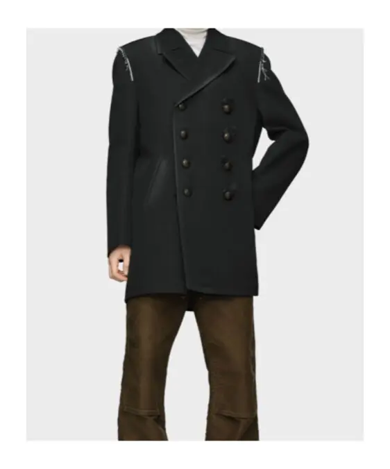 MAISON MARGIELA Double-breasted Frayed Detail Jacket