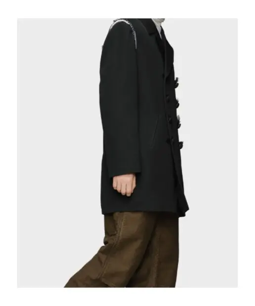 MAISON MARGIELA Double-breasted Frayed Detail Jacket