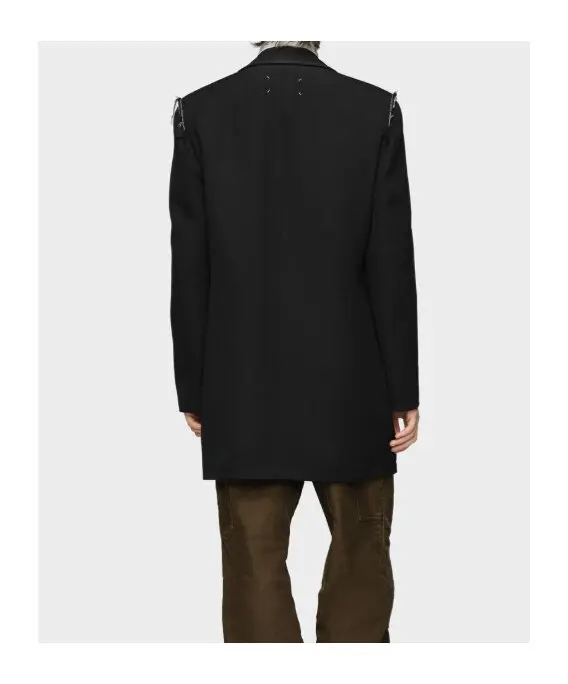 MAISON MARGIELA Double-breasted Frayed Detail Jacket