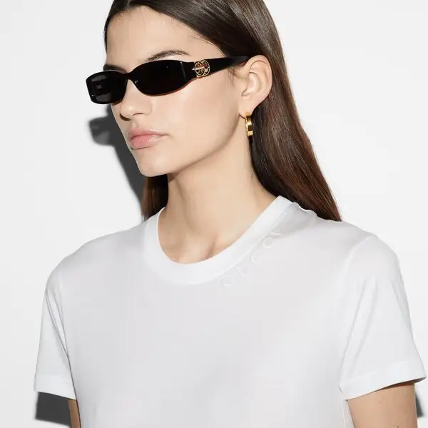 Gucci Embroidered Cotton Jersey T-shirt