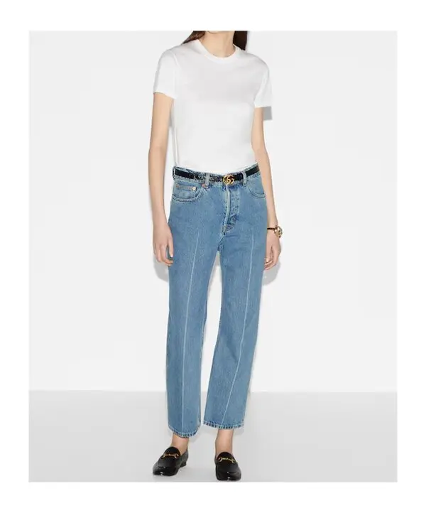 Gucci Embroidered Cotton Jersey T-shirt