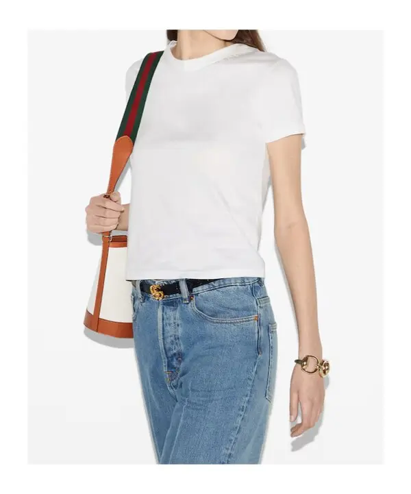 Gucci Embroidered Cotton Jersey T-shirt
