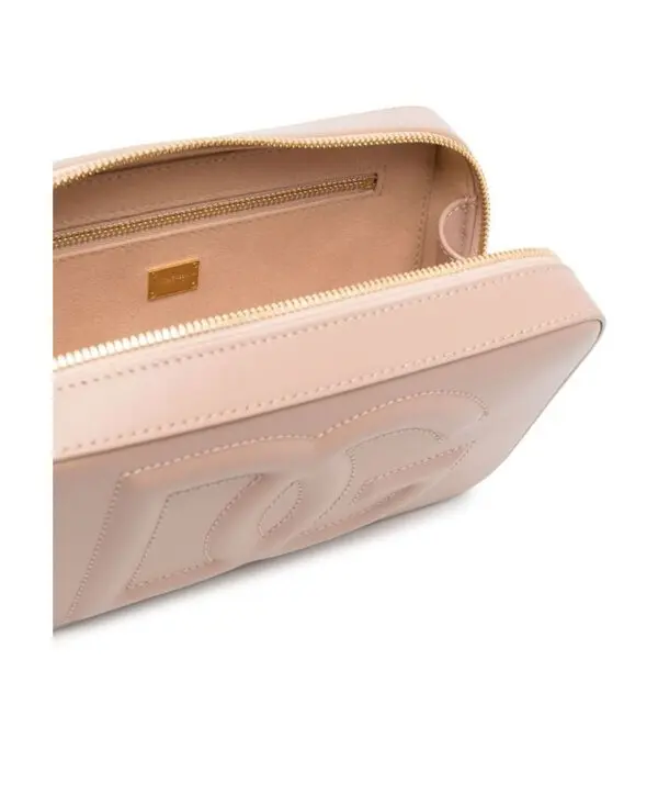 Dolce & Gabbana Logo Embossed Camera Bag - Nude