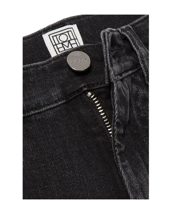 TOTEME High-rise Straight Jeans - Black