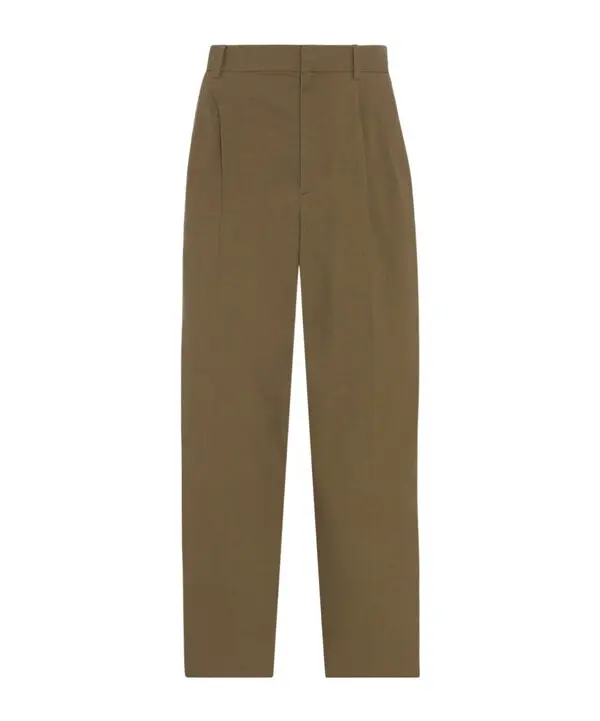 THE ROW Lilas Straight Leg Pants - Khaki
