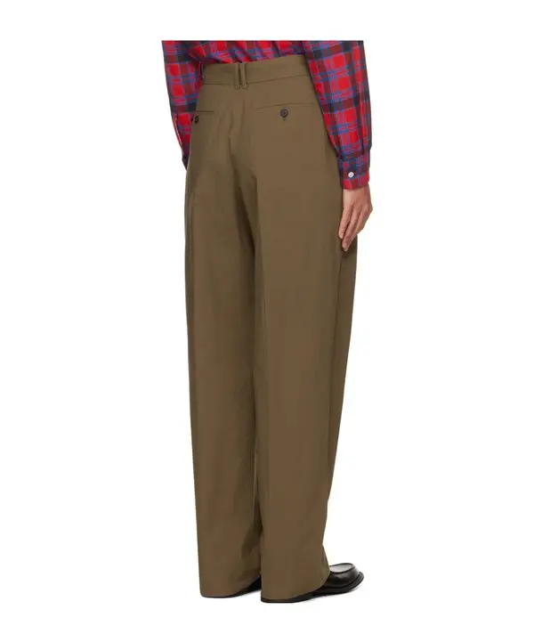 THE ROW Lilas Straight Leg Pants - Khaki