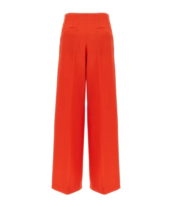 Brioni Pleated Wide-leg Stretch Trousers - Red