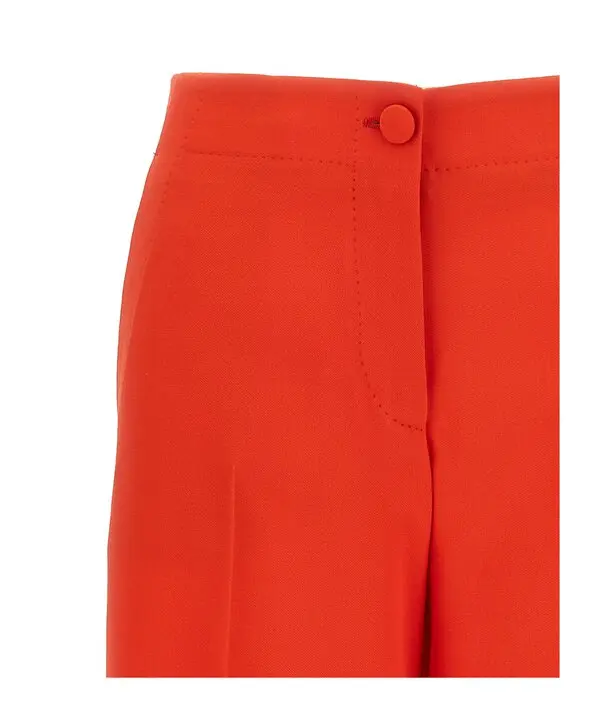 Brioni Pleated Wide-leg Stretch Trousers - Red