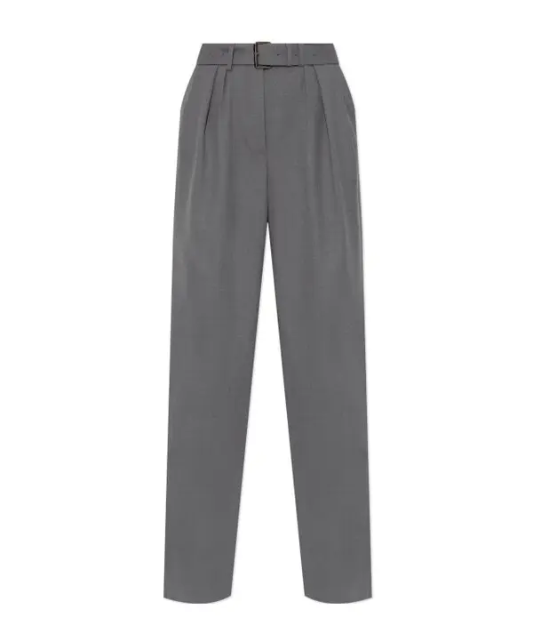 Dries Van Noten Belted Pleated Trousers