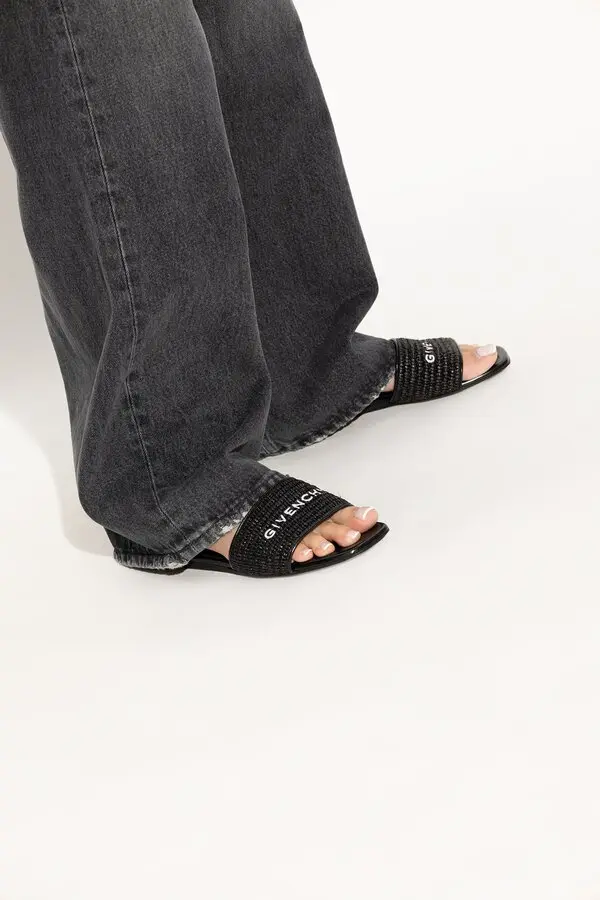 Givenchy 4g Open Toe Slip-on Slides