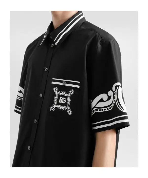 Dolce & Gabbana Dolce Gabbana Logo Printed Short-sleeved Shirt