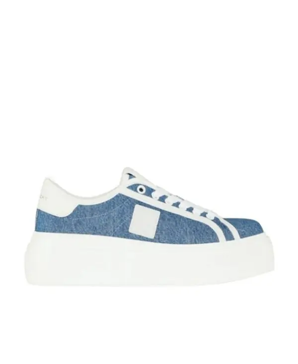 Givenchy 4g Denim Platform Sneakers - Medium Blue