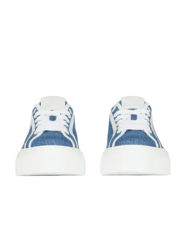 Givenchy 4g Denim Platform Sneakers - Medium Blue