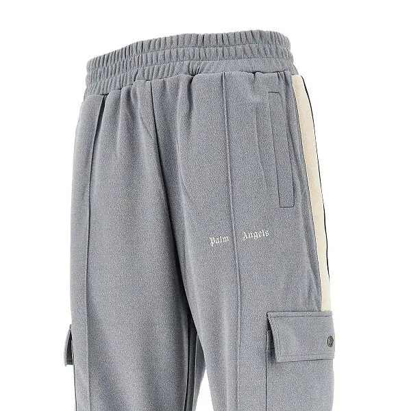 Palm Angels Logo Embroidered Cargo Trousers