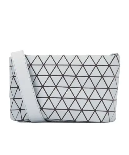Issey Miyake Crystal Matte Zip-up Shoulder Bag - White