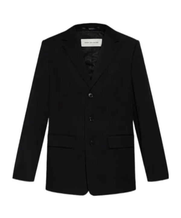 Dries Van Noten Long-sleeved Tailored Blazer - Black