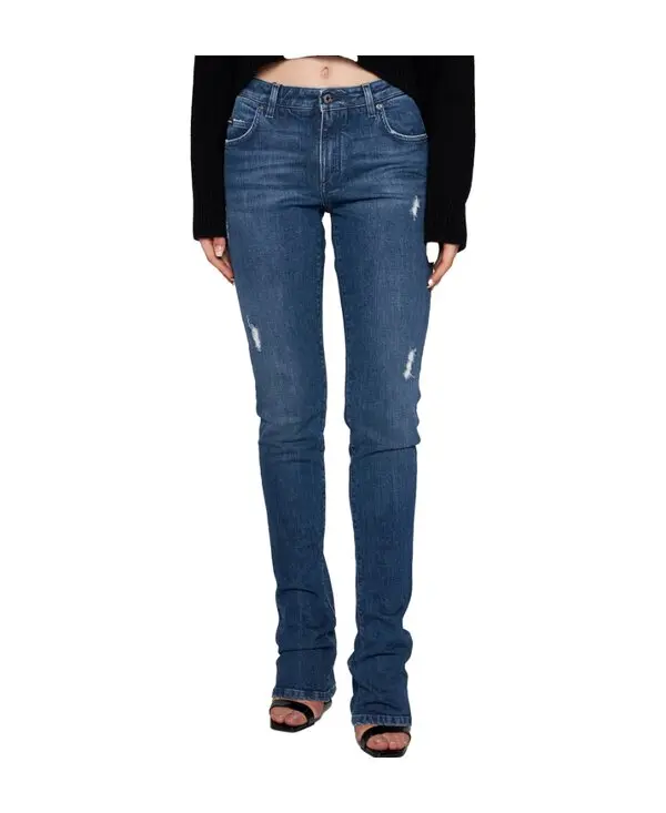 Dolce & Gabbana Mid-rise Distressed Jeans