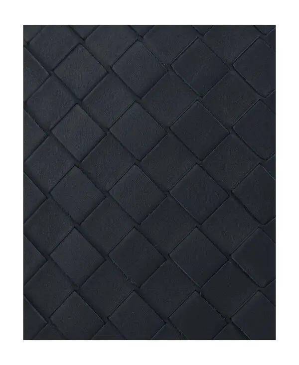 Bottega Veneta Intrecciato Zipped Phone Pouch - Black