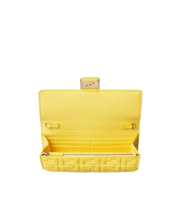 Fendi Baguette Continental Wallet With Chain Strap