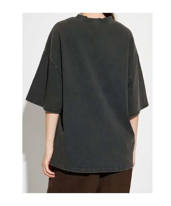 ENTIRE STUDIOS Oversized Crew Neck T-shirt - Black