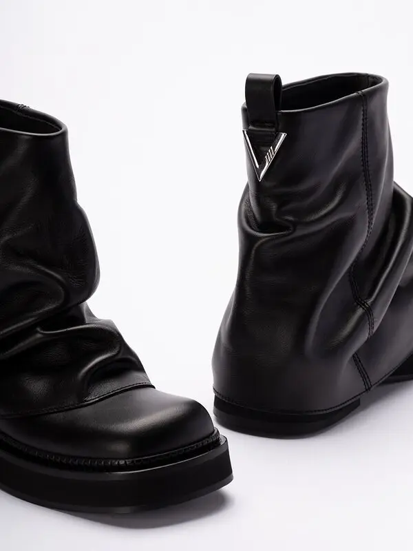 Attico The Mini Robin Ankle Boots - Black
