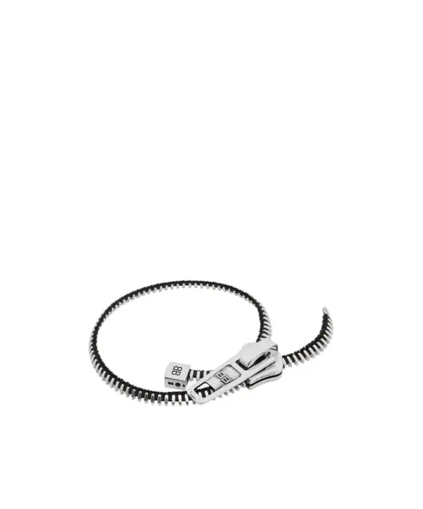 Balenciaga Zipper Bracelet With Engraved Logo