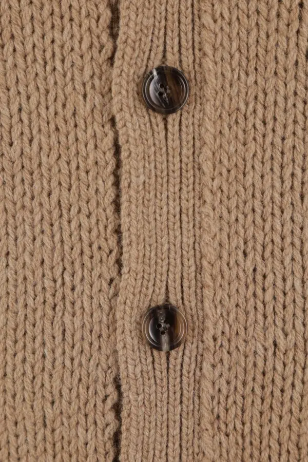 Gucci V-neck Long-sleeved Cardigan With Embroidered Logo