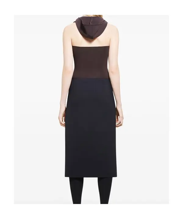 COURREGES Hooded Bodysuit - Brown