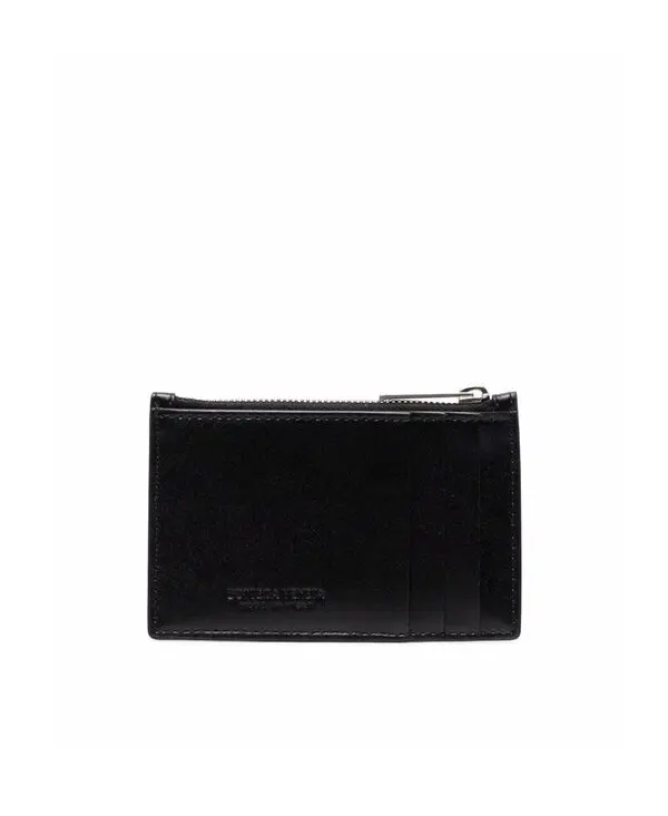 Bottega Veneta Zipped Card Case - Black
