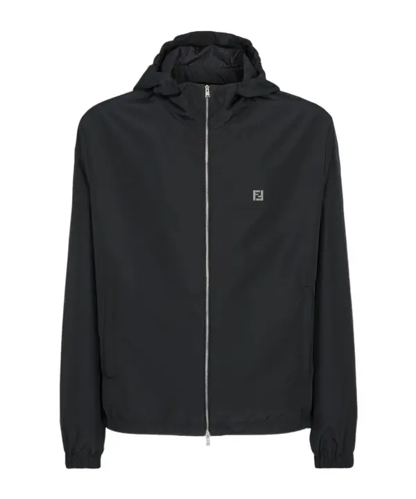 Fendi Ff Hooded Drawstring Jacket