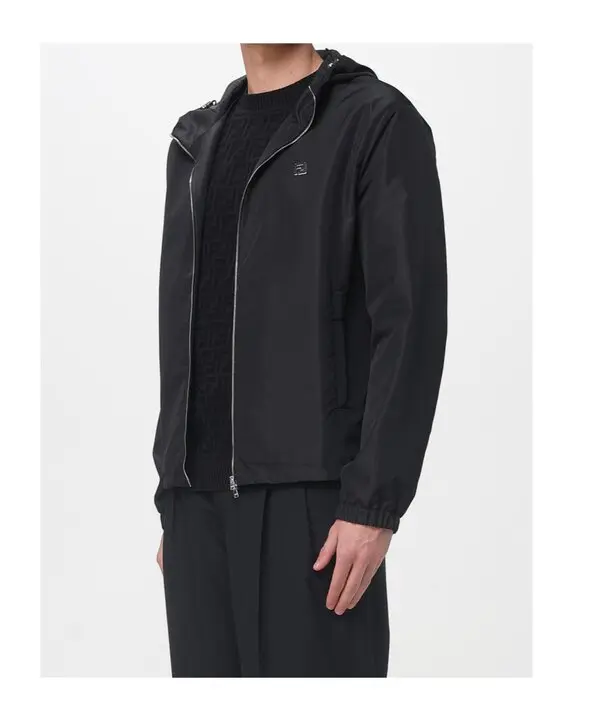 Fendi Ff Hooded Drawstring Jacket
