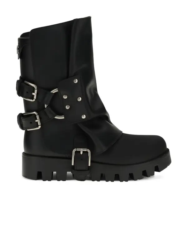 Dolce & Gabbana Buckled Ankle Boots