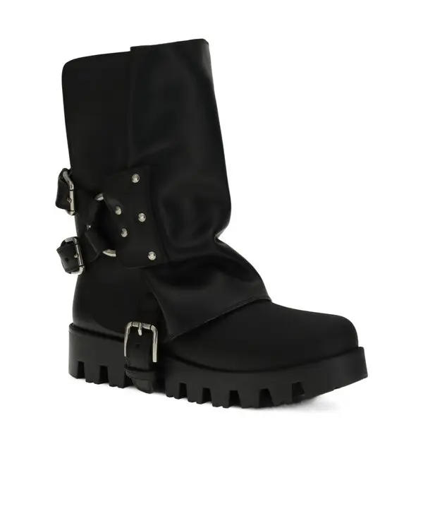 Dolce & Gabbana Buckled Ankle Boots