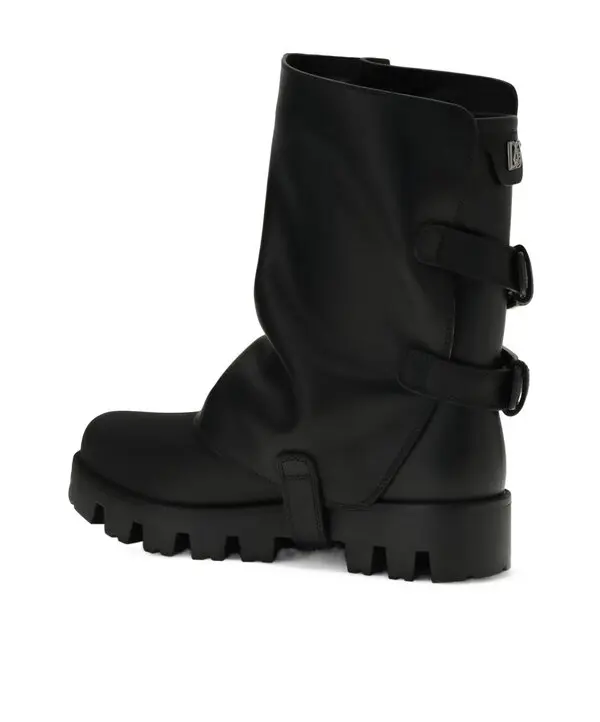 Dolce & Gabbana Buckled Ankle Boots