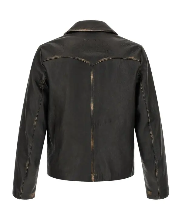 MAISON MARGIELA Antiqued Leather Jacket
