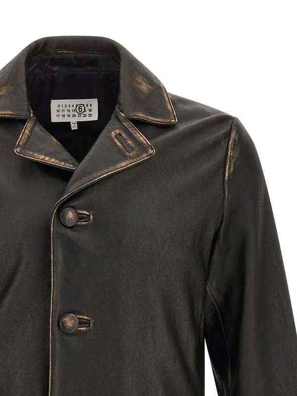 MAISON MARGIELA Antiqued Leather Jacket