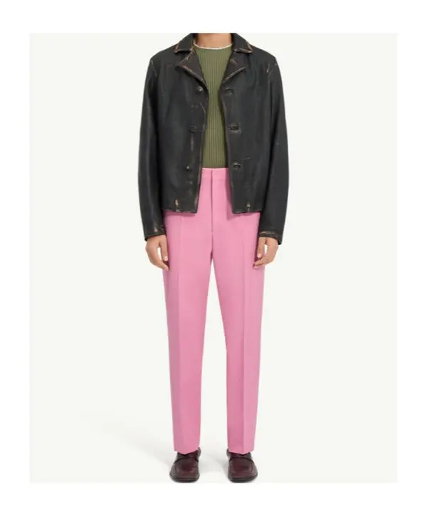 MAISON MARGIELA Antiqued Leather Jacket