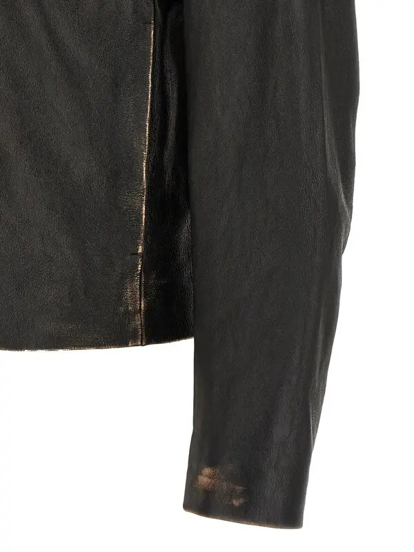 MAISON MARGIELA Antiqued Leather Jacket