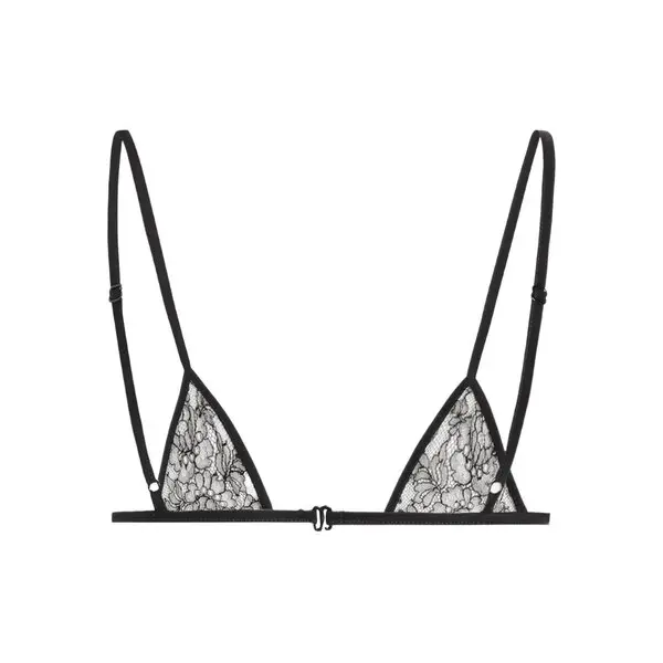 Dolce & Gabbana Lace-trimmed Triangle Bra