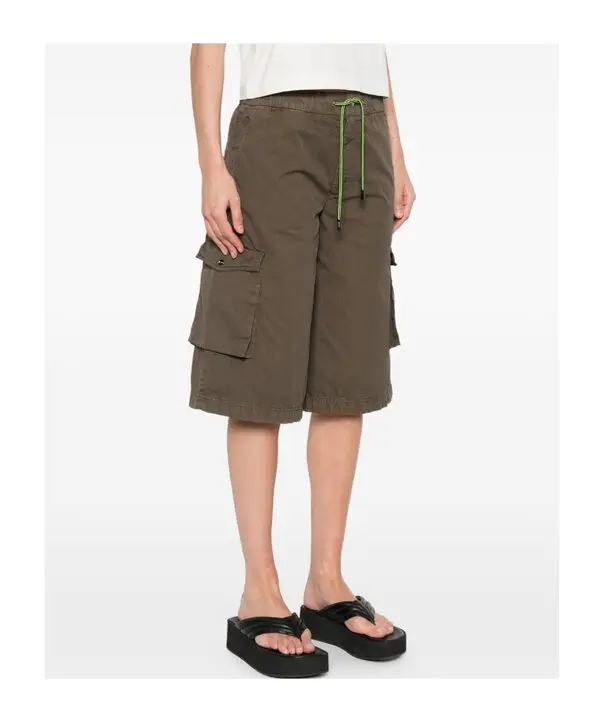 Herno Cargo Shorts With Drawstring Waist - Brown