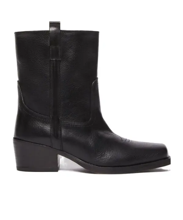 Max Mara Square Toe Ankle Boots