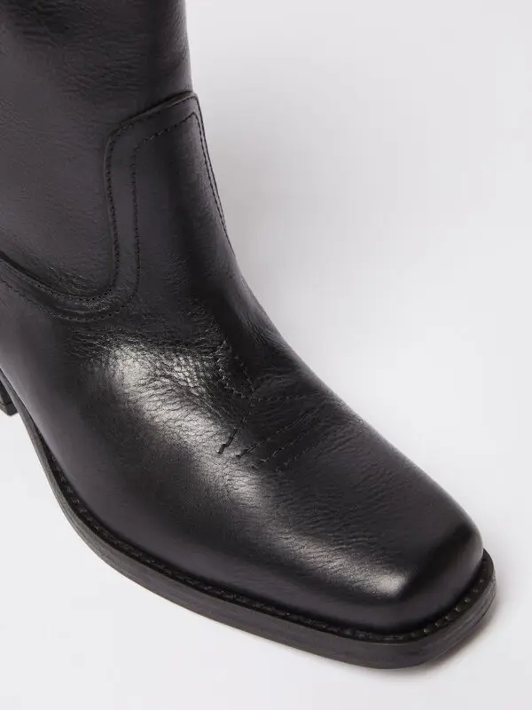 Max Mara Square Toe Ankle Boots