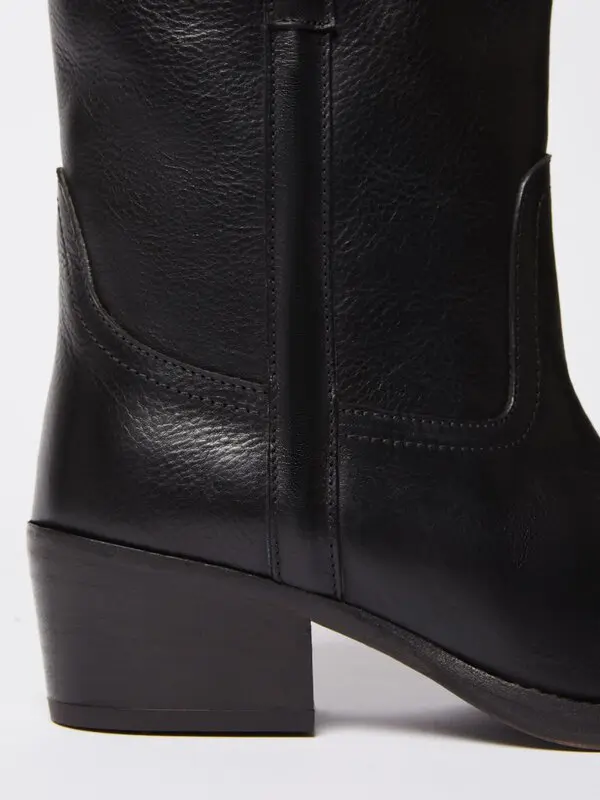 Max Mara Square Toe Ankle Boots