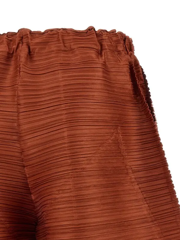 PLEATS PLEASE BY ISSEY MIYAKE Wide Leg Pleated Pants