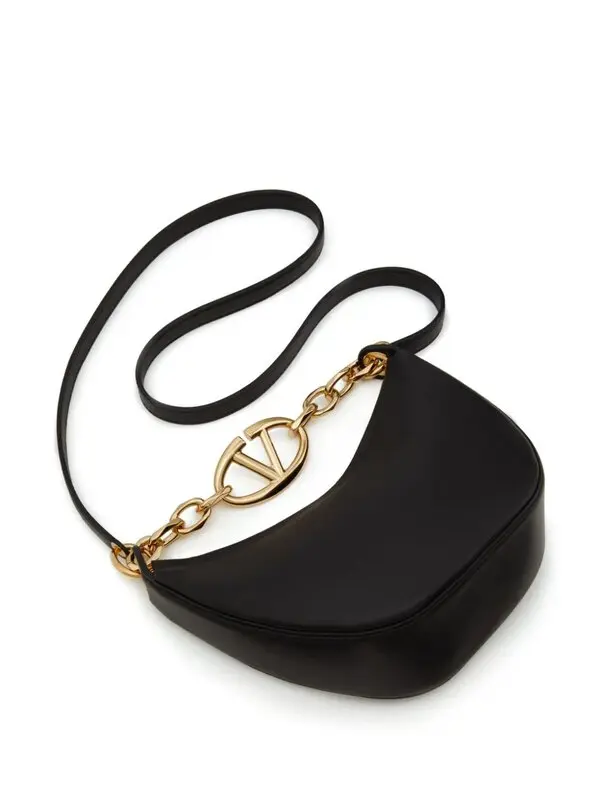 Valentino Garavani Vlogo Moon Shoulder Bag - Black