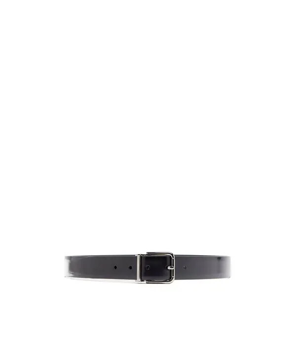 Dolce & Gabbana Logo Engraved Leather Belt
